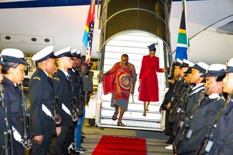 King Mswati III Arrives in Cape Town for AU–AIP Water Investment Summit ...